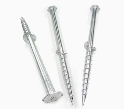 China HDG Galvanized Steel Foundation Earth Helical Screw Anchor Spiral Pile for sale