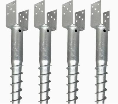 China Hot Dipped Galvanized Earth Screw Ground Helical Screw Pile For Solar Mounting for sale