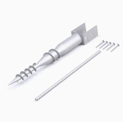 China Galvanized Helical Ground Screw Pile Pole Anchor In Foundation Solar Enery System for sale