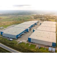 China Economical Prefab Steel Framed Industrial Warehouse Sheds, Custom Design for Large Span Storage Buildings for sale