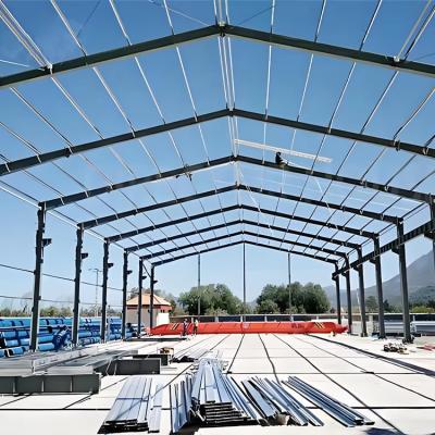 China Low Cost Industrial Economical Steel Trusses Shed Building for sale