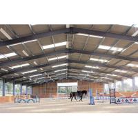 China Prefab Indoor Metal Free Span Light Steel Structure Frame Horse Riding Arena Hall Building for sale
