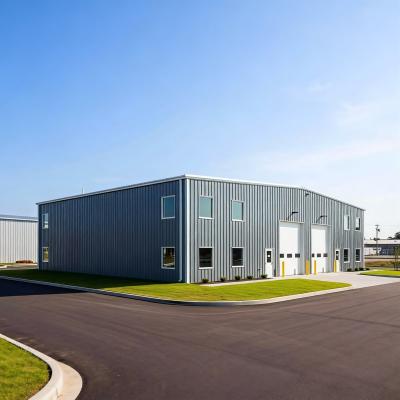China Factory Direct Steel Structure Factory Workshop Metal Warehouse Company Building Construction Prefabricated House for sale