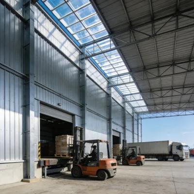 China Q355B Steel Frame Prefabricated Steel Building with 50-Year Durability and Seismic Resistance for sale