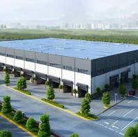China Hot Dip Galvanized Prefabricated Steel Building with Customized Design and High Crane Capacity for sale