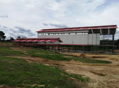 China Customizable Span Prefab Steel Structure Metallic Frame Warehouse with Hot Dip Galvanizing and Light Weight Design for sale