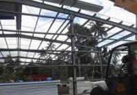China Customized Prefab Steel Structure Warehouse with Seismic Resistance up to 8 Magnitude and Wind Resistance up to 50 m/s Bolt Connection for sale