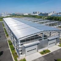 China Large Span Galvanized Steel Frame Warehouse For Factory Storage for sale