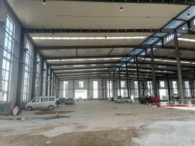 China Large Span Galvanized Steel Frame Warehouse For Factory Storage for sale