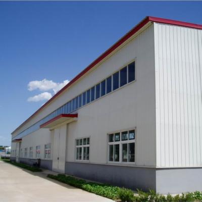 China Large Span Customizable Height Prefab Steel Construction Portal Frame Building with 50 Years Lifespan for sale