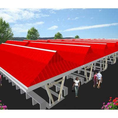 China Light Portal Frame Structure Structural Roofing Modular House Prefabricated Construction Building for sale
