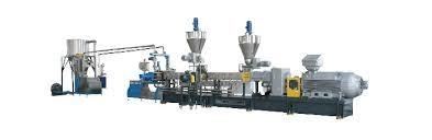 China 380V 50HZ 3 Phase Plastic Compounding Extruder Twin Screw for sale