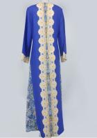 China Low Moq Clothing Manufacturer Lady Long Sleeve Maxi Dress Dubai Gown Print Dress Muslim Robe for sale