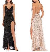 China Clothing Manufacturer For Small Business Women'S Sleeveless Fit Slit Party Maxi Dress for sale
