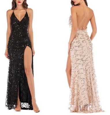 China Clothing Manufacturer For Small Business Women'S Sleeveless Fit Slit Party Maxi Dress for sale