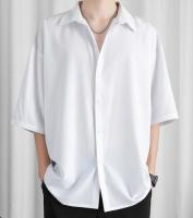 China Small Production Clothing Manufacturers Men'S Summer Casual Short Sleeve 100% Polyetser Shirt for sale
