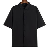China Small Production Clothing Manufacturers Men'S Summer Casual Short Sleeve 100% Polyetser Shirt for sale