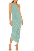 China Custom Apparel Manufacturer Ladies Sleeveless Long Slanted Shoulder Party Dress for sale