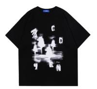 China Small Quantity Garment Manufacturer Men'S Short Sleeve Loose Fashion Cotton Drop T Shirt for sale
