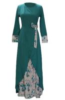 China Small Quantity Garment Manufacturer Middle East Explosive Muslim Clothes National Style Retro Long Sleeve Dress for sale