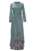 China Small Quantity Garment Manufacturer Middle East Explosive Muslim Clothes National Style Retro Long Sleeve Dress for sale
