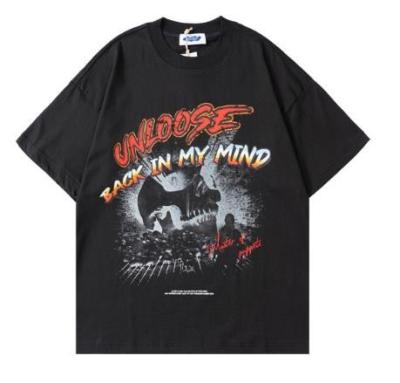 China Small Quantity Clothing Manufacturer Heavyweight Crew Neck Short Sleeve Loose Cotton Tee for sale