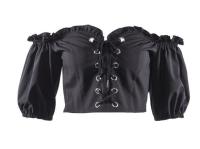 China Custom Clothing Factory China Women'S Sexy Slim Fit Off Shoulder Half Sleeve Blouse Tops With Zipper for sale