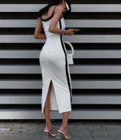 China Low Moq Clothing Manufacturer Women Spaghetti Strap Bodycon Dress Sexy Sleeveless Maxi Dresses for sale