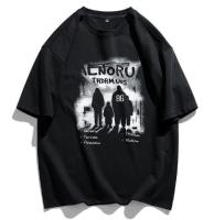 China Small Quantity Garment Manufacturer Men'S Loose Drop Shoulder Breathable Casual Half Sleeves T Shirt for sale