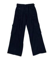 China Small Quantity Clothing Factory Vintage Multi Pocket Cargo Pants Loose Straight Jeans Trousers for sale