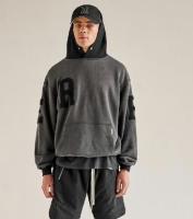 China Clothing Manufacturers For Small Orders Vintage Washed With Towel Embroidered Hooded Sweater Unisex for sale