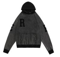 China Clothing Manufacturers For Small Orders Vintage Washed With Towel Embroidered Hooded Sweater Unisex for sale