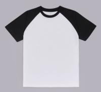 China Small Quantity Clothing OEM Factory 230g Raglan Round Neck Short - Sleeved 100% Cotton T - Shirt for sale