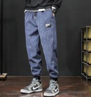 China Custom Clothing Factory China Men'S Casual Corduroy Trousers Long Pants With Drawstring for sale