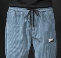 China Custom Clothing Factory China Men'S Casual Corduroy Trousers Long Pants With Drawstring for sale