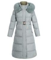 China Custom Clothing Factory China Women'S Slim Down Jacket Long Winter Coat Hooded Puffer Jacket for sale