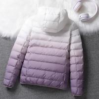 China Oem Clothing Manufacturer China Women'S Waist Zip Gradient Long Sleeve Thin Slim Fit Jacket for sale