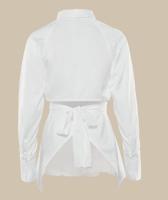 China Small Quantity Garment Manufacturer Women'S Long Sleeve Shirt Back Hollowed Out Lace Up Top for sale