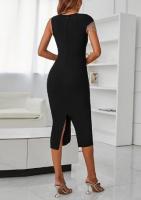 China Small Quantity Clothing Factory Women'S Party Bandage Rhinestone Fringe Bodycon Slit Long Dress for sale