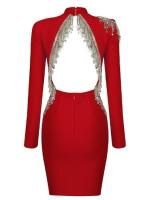 China Custom Clothing Factory China Luxury Sequin Tassel Dresses Women Party Sexy Rhinestone Lady Glitter Dress for sale