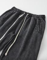 China Small Order Clothing Manufacturers Men'S French Terry Sports Long Casual Pants With Vintage Wash for sale