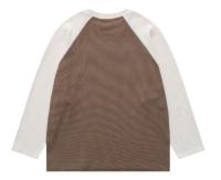 China Oem Apparel Manufacturers Men'S Color Block Loong Sleeve Pullover Raglan T Shirt With Print for sale