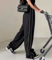 China Oem Apparel Manufacturers Women'S High Waist Loose Drawstring Hem Casual Pants for sale