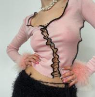 China Customized Small Quantity Clothing Manufacturers Women'S Sexy Long Sleeve T Shirt Ladies Top for sale