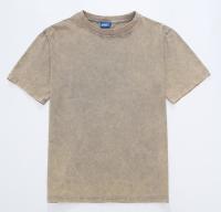 China Oem Low Moq Clothing Manufacturer Men'S Vintage Wash 95% Cotton 5% Lycra Summer T Shirt for sale