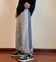 China Small Quantity Garment Manufacturer Men'S 100% Polyester Casual Woven 3 Stripes Pants for sale