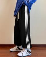 China Small Quantity Garment Manufacturer Men'S 100% Polyester Casual Woven 3 Stripes Pants for sale
