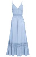 China Small Order Clothing Manufacturers Women'S 100% Viscose High Waist V - Neck Maxi Dress for sale