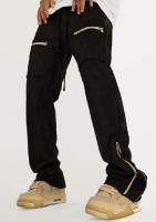 China Custom Clothing Factory China Men'S 360gsm Straight With Split Zipper 92% Polyester 8% Spandex Long Pants for sale
