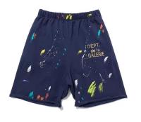 China OEM Small Quantity Garment Manufacturer Unisex Street Graffiti Splash Paint Casual Five Point Pants for sale